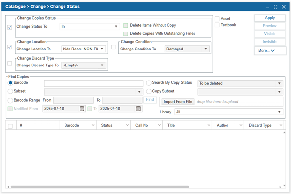 Change | ILS Documentation