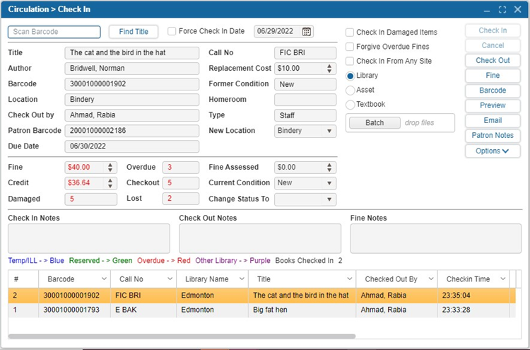 Check In | ILS Documentation