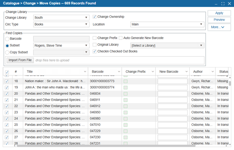 Change | ILS Documentation
