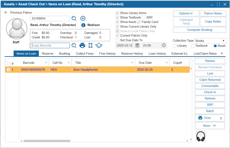 Asset Circulation | ILS Documentation